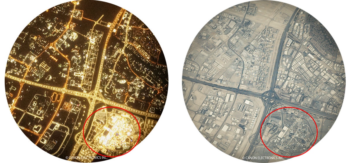 当社製の超小型人工衛星「CE-SAT-IIB（シーイー・サット・ツービー）」にて撮影した新たな画像「2020年ドバイ万博」を公開しました | キヤノン電子 株式会社